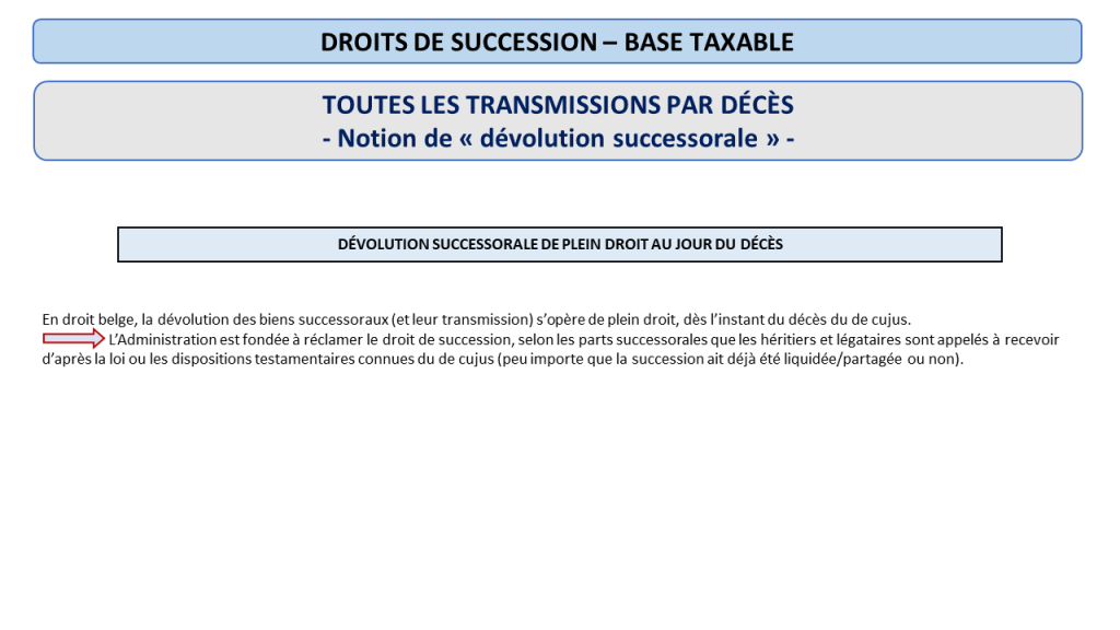Notion de “dévolution successorale” – Notaires Huylebrouck